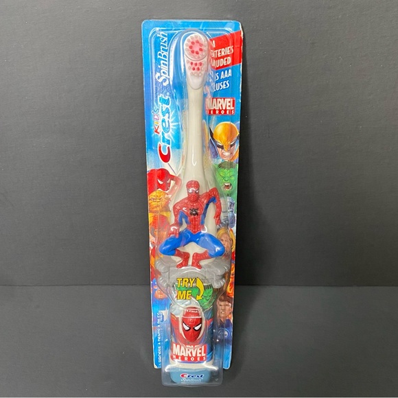 Other | New Crest Kids Spinbrush Powered Toothbrush Marvel Heroes ...
